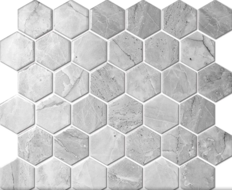 Grey Hexagon 2" – Greco Tile