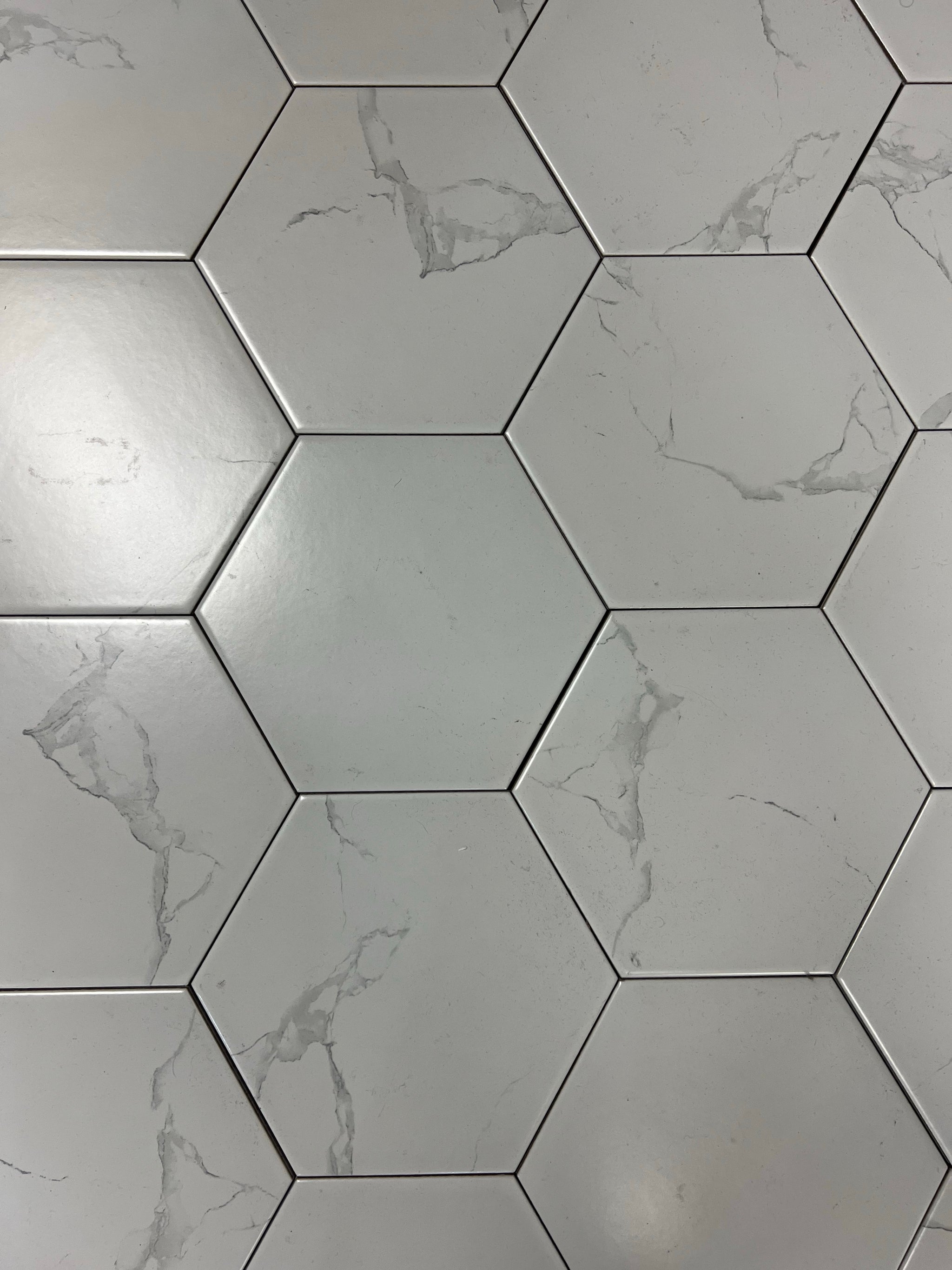 Carrara Hexagon 8” – Greco Tile